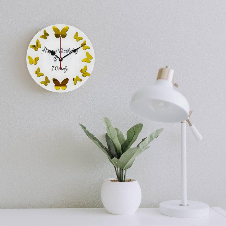Wooden Wall Clock Without Scale Customizable Silent Design for Modern ...