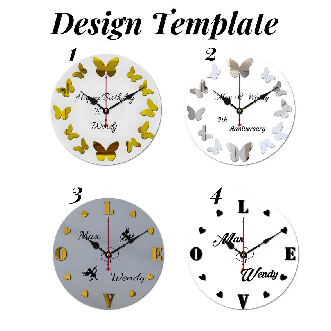 Wooden Wall Clock Without Scale Customizable Silent Design for Modern ...