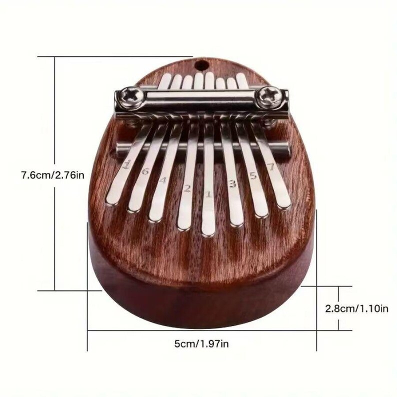 Mini Thumb Piano Kalimba 4 Shapes, Portable & Beginner-friendly ...