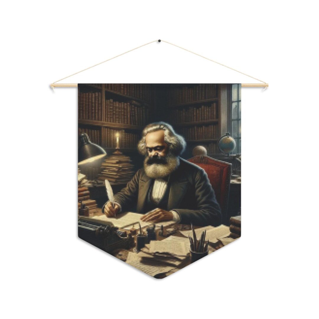Karl Marx Pennant Pixel Art by Dekoo - Etsy
