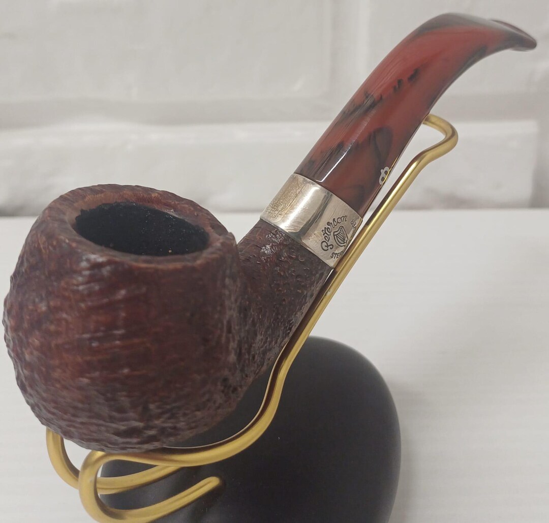 Pipe Peterson Irish Harp Sandblasted 03 Fishtail Rusticated Briar ...