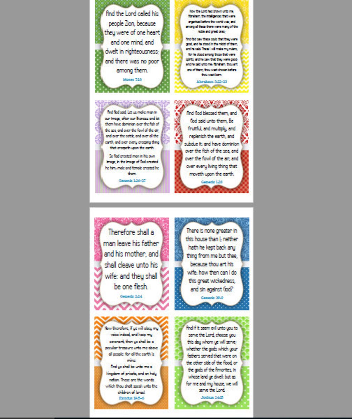 NEW Doctrinal Mastery LDS Scripture Flashcards Old Testament - Etsy