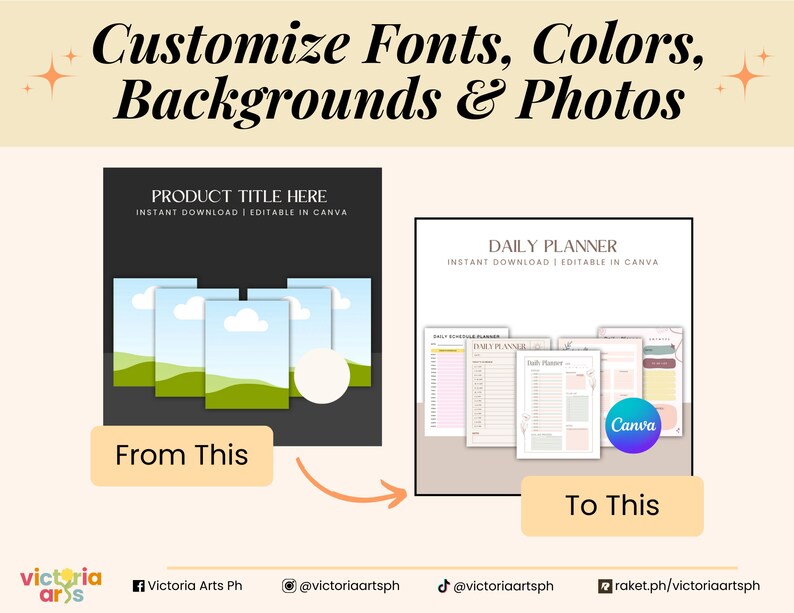 80 Mockup Templates Editable in Canva Customize Fonts, Texts ...