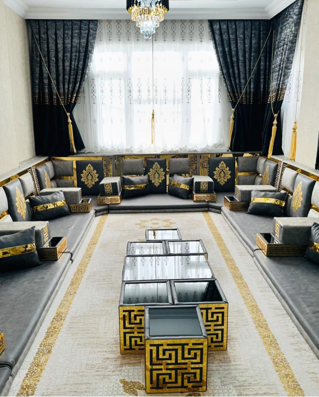 Arabic Majlis Room Set and Complementary Combination Pieces, Home ...