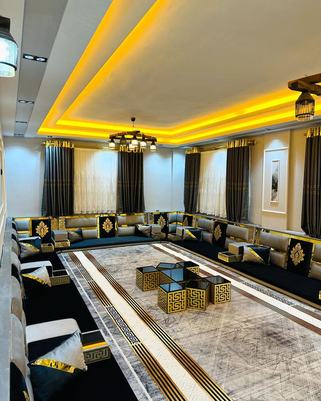 Arabic Majlis,ethnic Room Set,luxury Floor Cushion,home Decoration ...