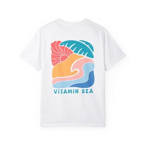 Vitamin Sea T-shirt for Ocean Lovers, Beachy Style Shirt, Back Printed ...