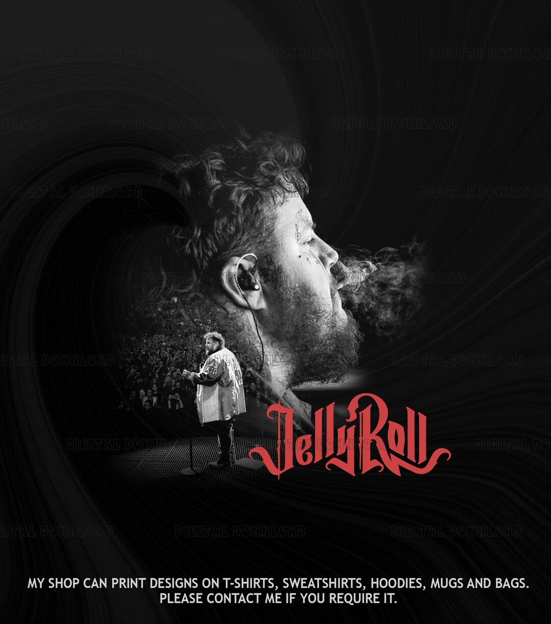 Jelly Roll Retro Png, Jelly Roll American Rock Singer Png, Jelly Roll ...