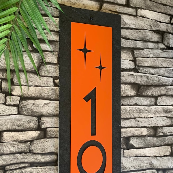 Mid Century Modern House Numbers - Etsy