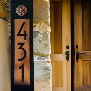 Celtic Knot Customzed House Numbers, Home Address Plaque, Vertical Sign ...