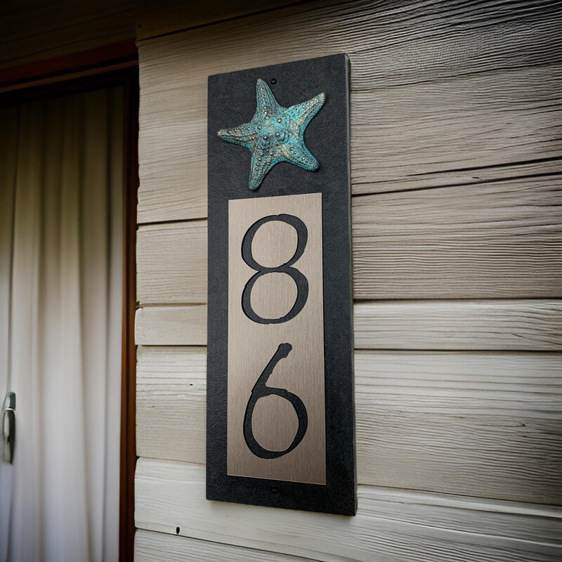 Coastal House Number - Etsy
