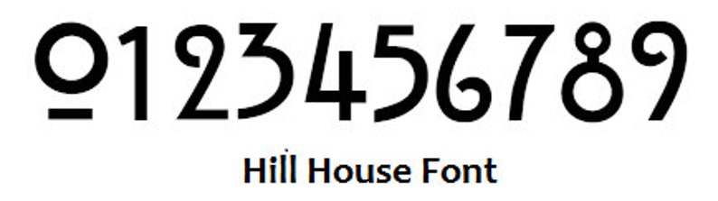 Craftsman House Numbers Hill House Mission Style Address - Etsy