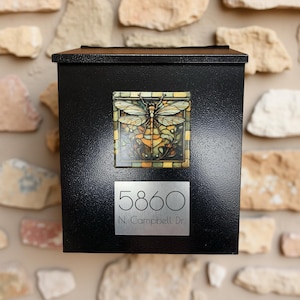 Craftsman Bungalow Dragonfly Mailbox, Personalized With House Address ...
