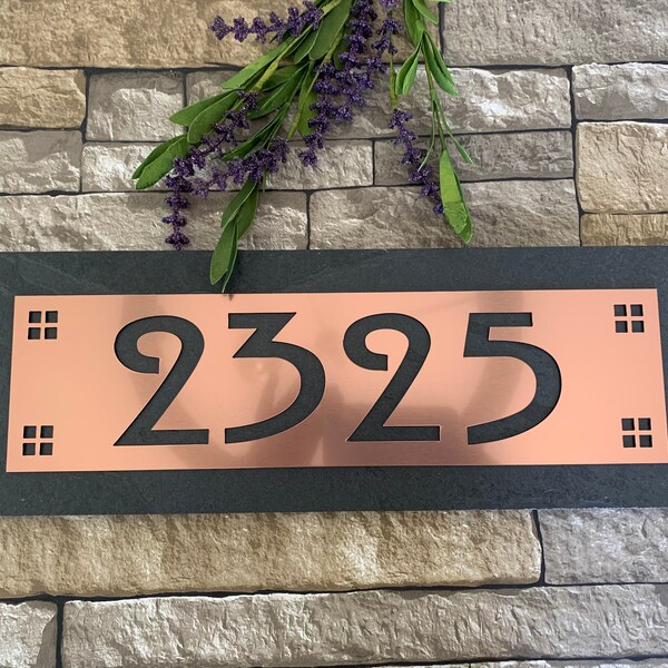 Craftsman Address Plaque - Etsy