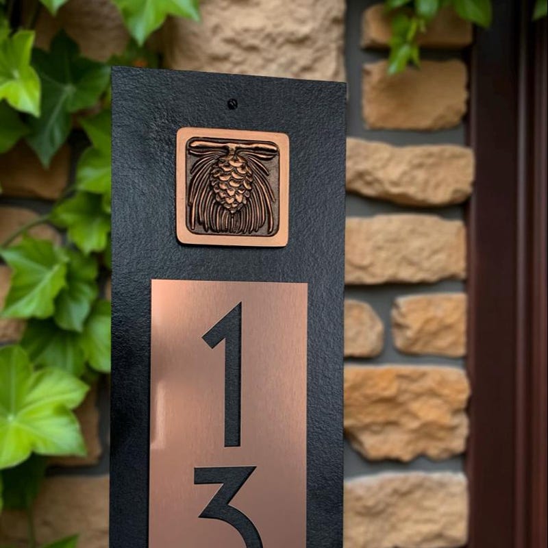 Rustic House Numbers - Etsy