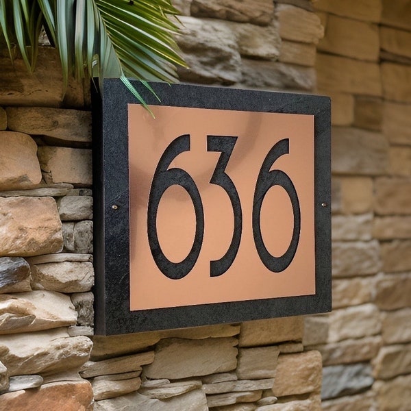Copper Address Plate - Etsy