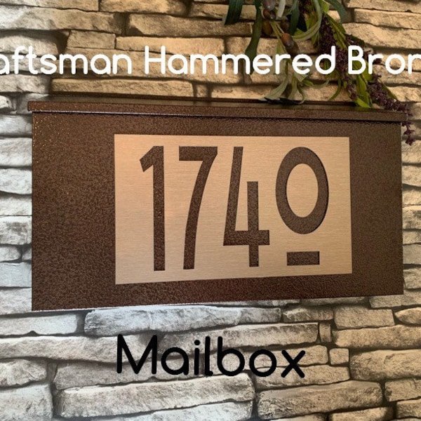 Craftsman Mailbox Numbers - Etsy