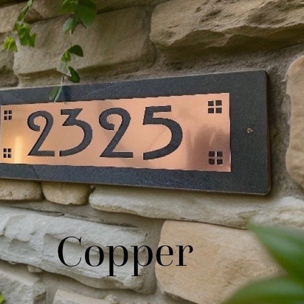 Craftsman House Numbers - Etsy
