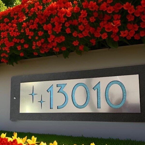 Mid Century Modern House Numbers - Etsy
