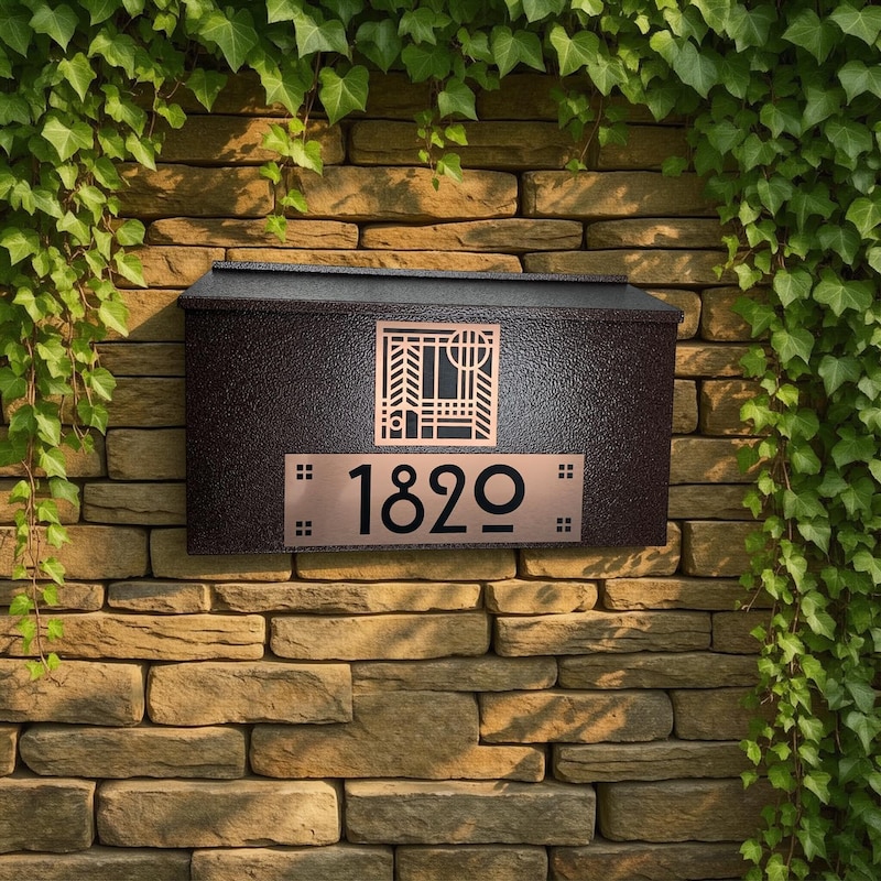 Bronze Mailbox With Lock - Etsy