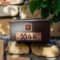 Post Mount Copper Mailbox With the Flag 24" - Etsy