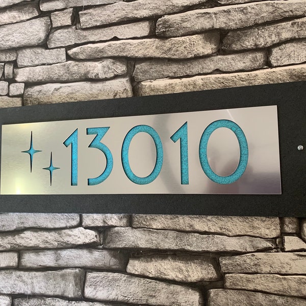 Mid Century Modern House Numbers - Etsy