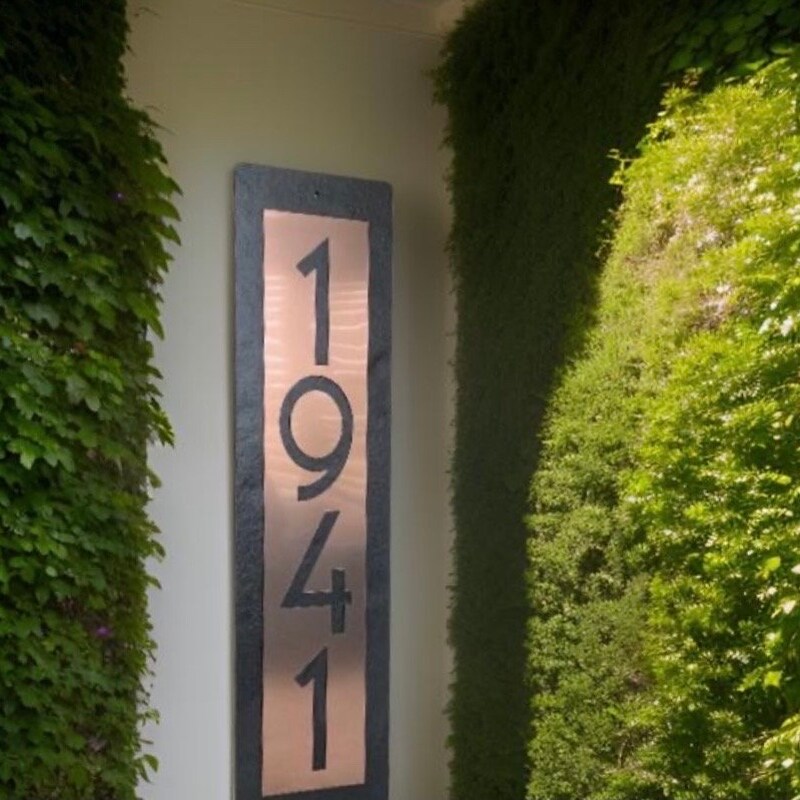 House Numbers Vertical Modern - Etsy