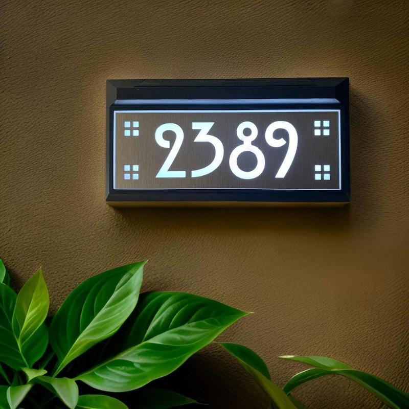 Solar Power House Numbers - Etsy