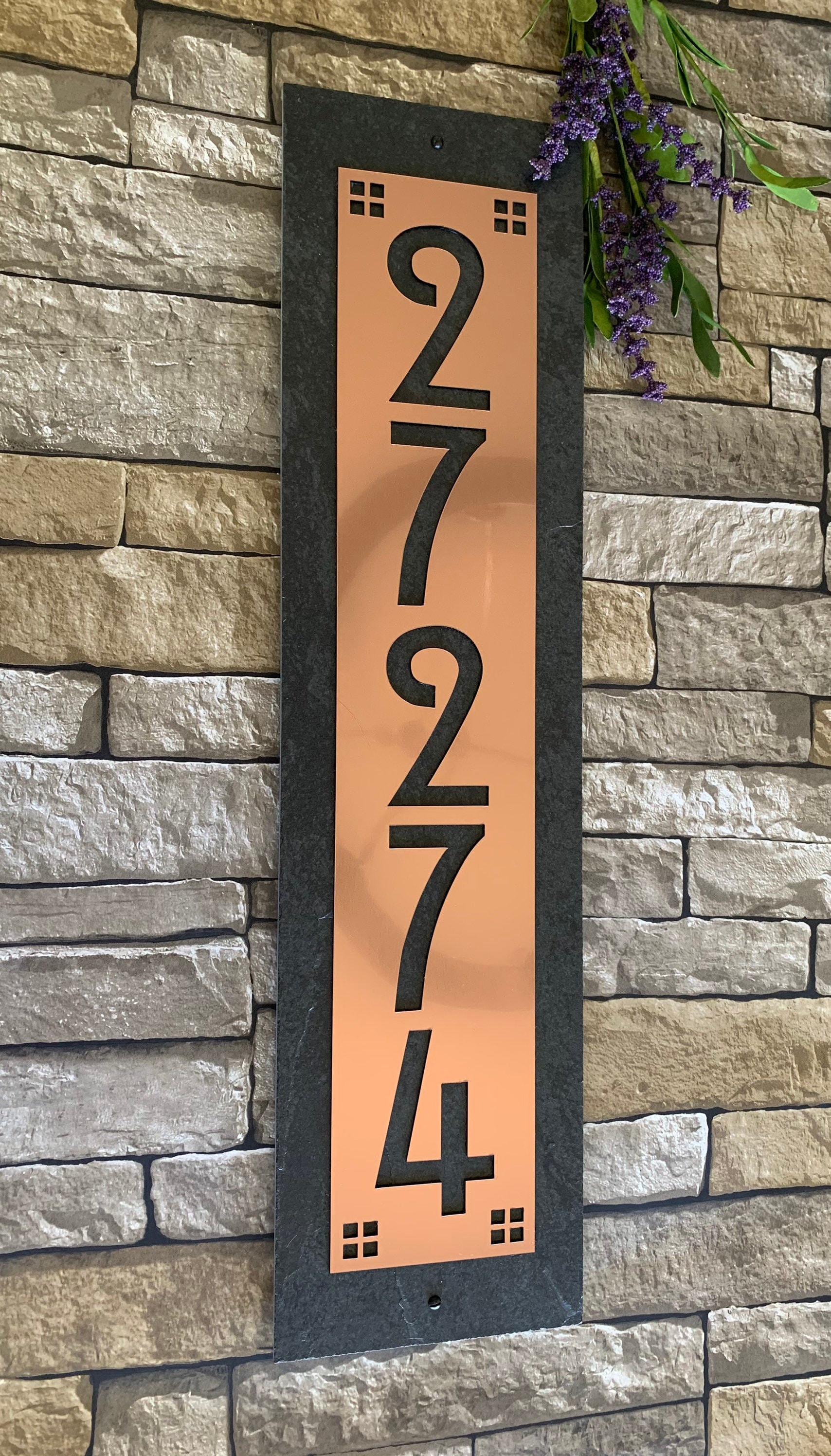 Craftsman House Numbers Hill House Mission Style Address - Etsy