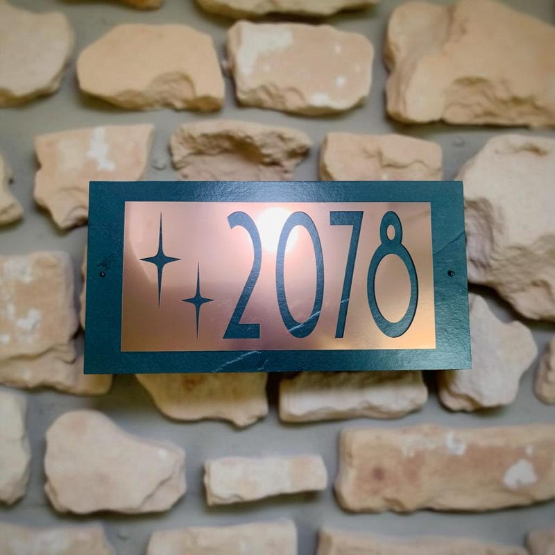 Mid Century House Numbers - Etsy