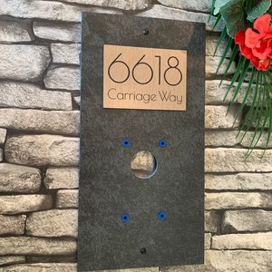 Personalized Slate Video Doorbell Mounting Plate, Choice of Colors ...