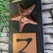 STARFISH House Numbers Coastal Home Address Plaque Slate - Etsy