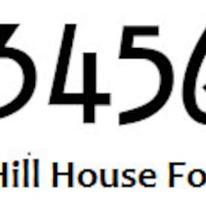 Modern Slate House Number Plaque: 7" Copper/bronze/platinum - Etsy