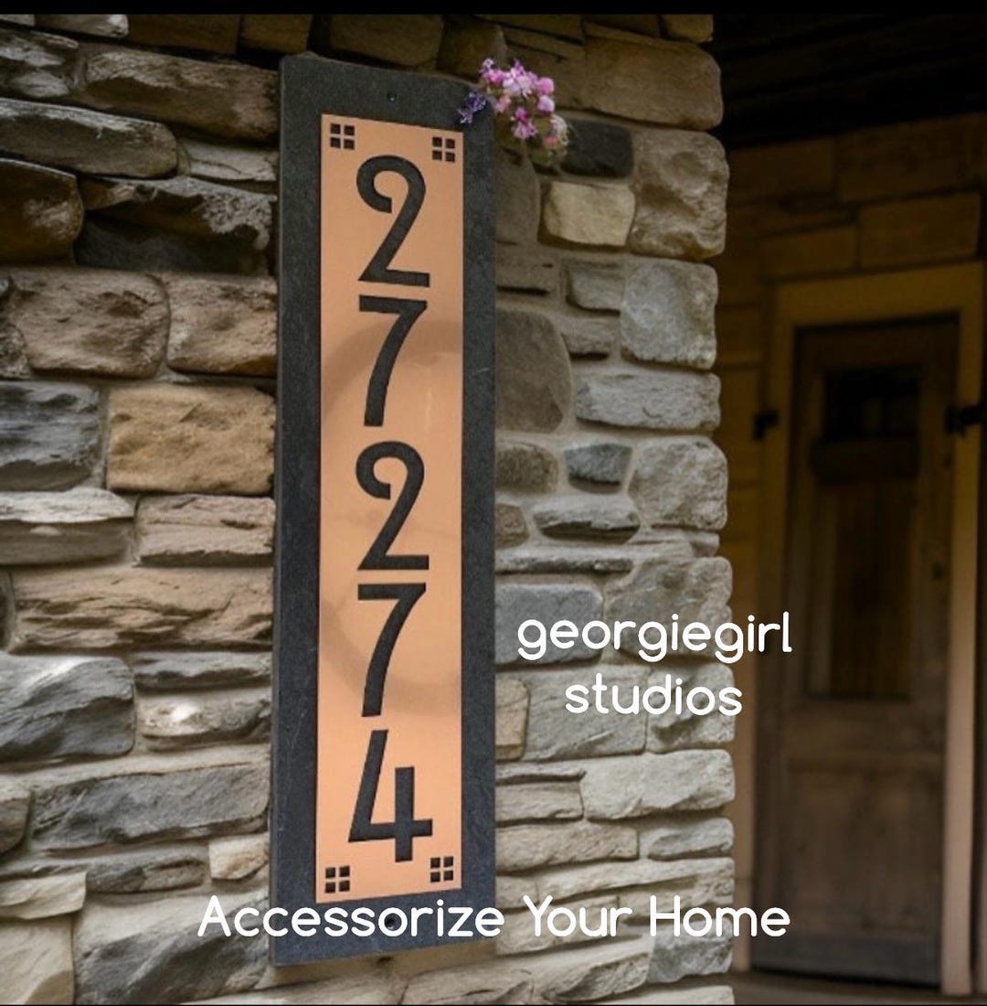 Craftsman Style House Numbers Placement