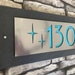 Mid Century Modern HOUSE NUMBERS Atomic Star Address Plaque - Etsy