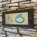 Mid Century Modern HOUSE NUMBERS Atomic Star Address Plaque - Etsy