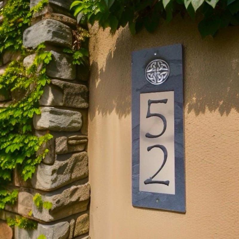 Celtic Knot House Sign - Etsy