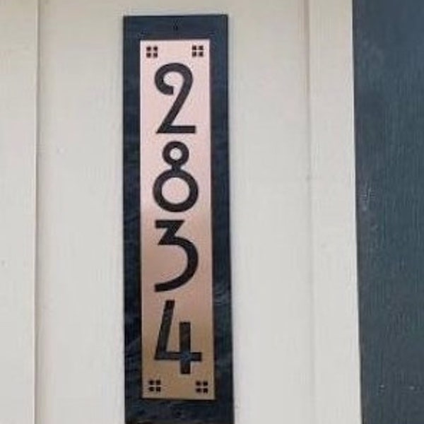 Craftsman House Numbers - Etsy