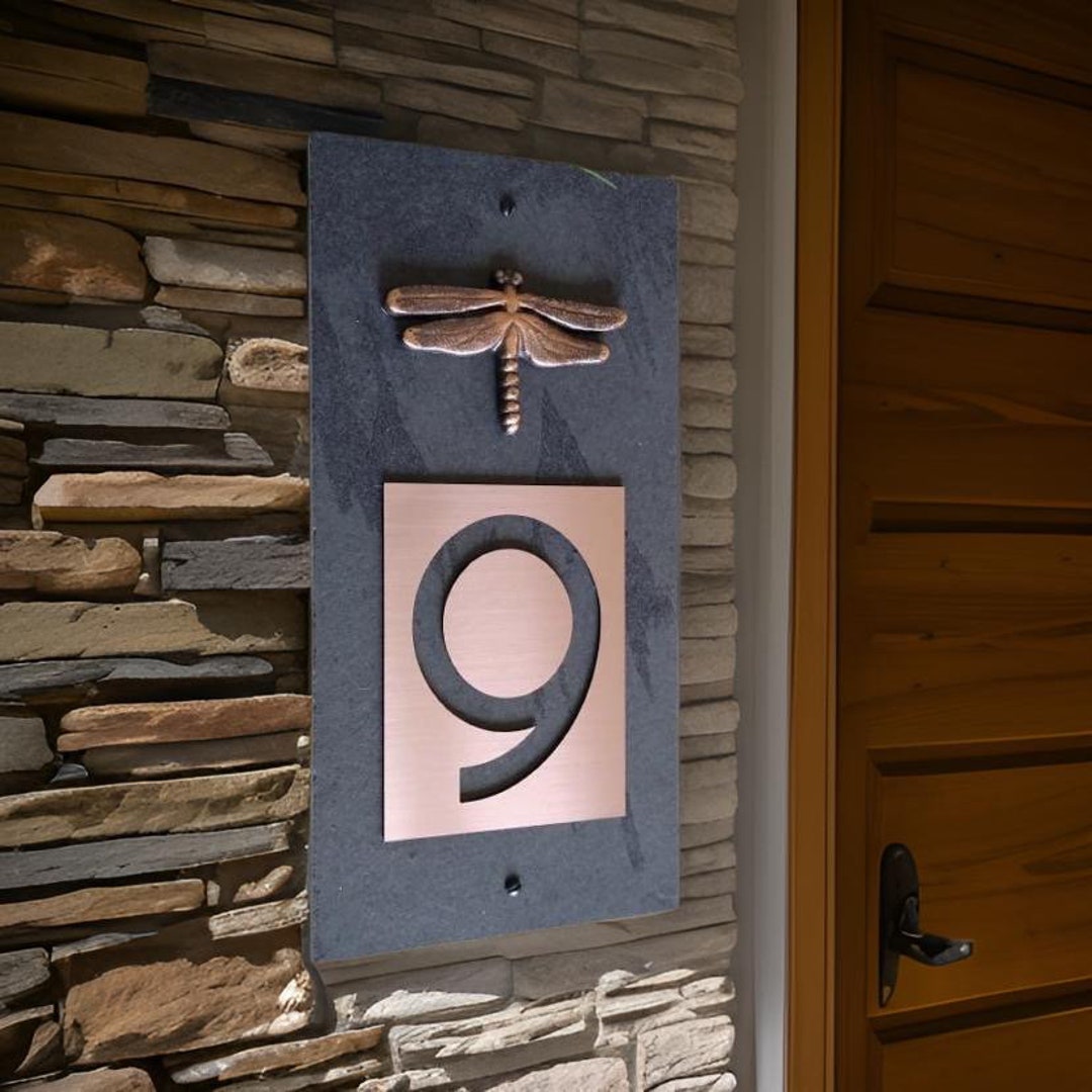 Slate Condo Unit Signs, Apartment Unit Plaques, Craftsman HOUSE NUMBERS ...