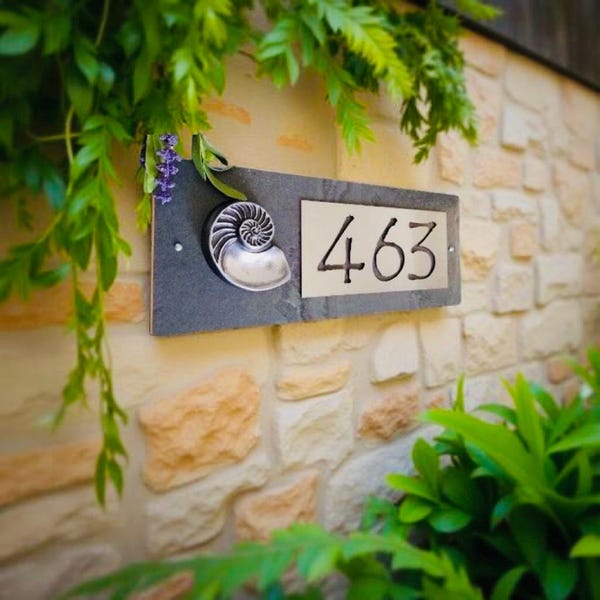 Coastal House Number - Etsy