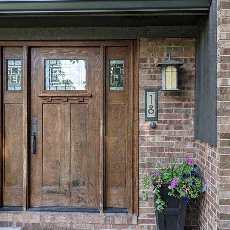 Craftsman House Numbers Hill House Mission Style Address - Etsy