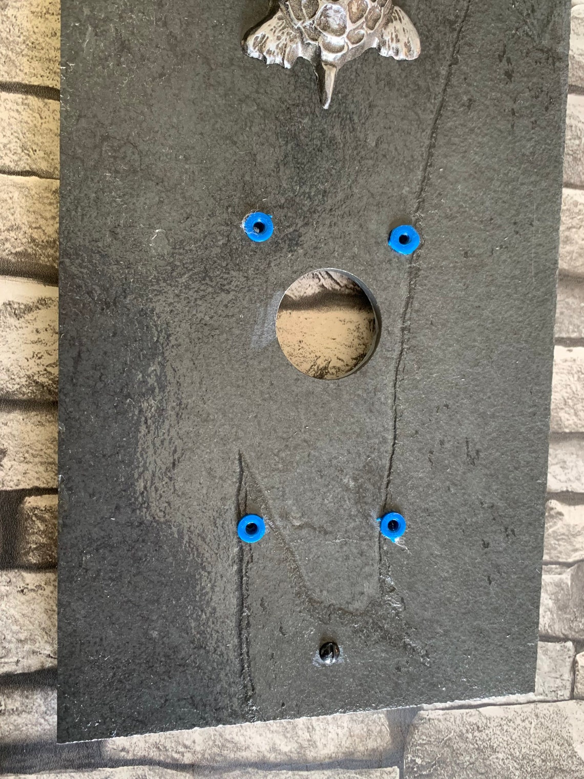 Video Doorbell Slate Mounting Plate Coastal Boat Anchor - Etsy