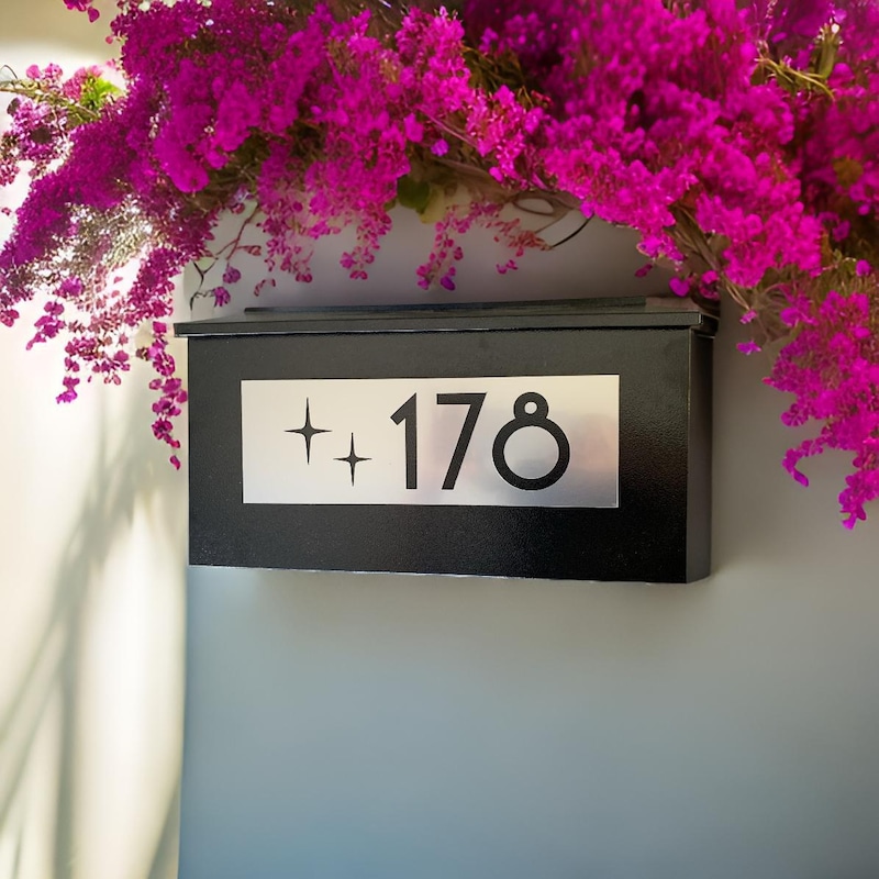 Modern Mailbox Numbers - Etsy