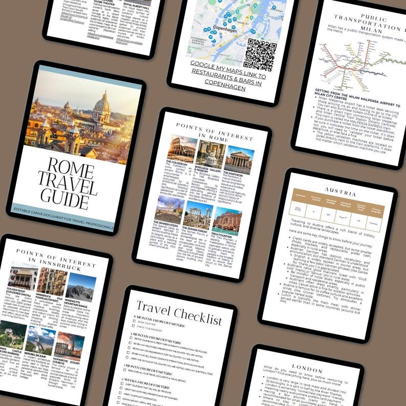 Paris Travel Guide: Customizable Canva Templates Know Before You Go ...