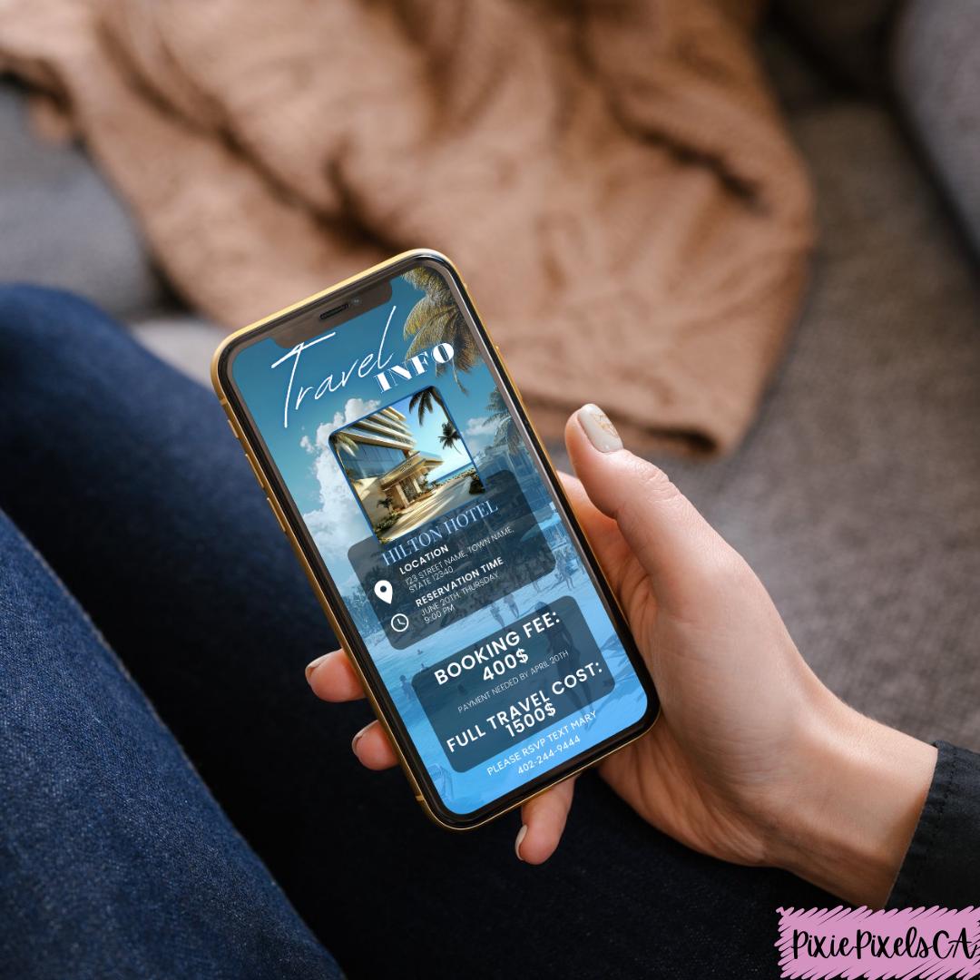 Girls Trip Animated Itinerary: Birthday Weekend Canva Template (digital ...