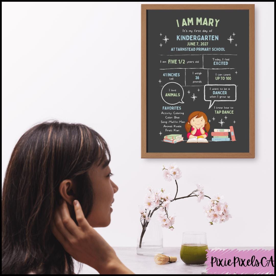First Day of School Sign Editable Template, Last Day of School ...