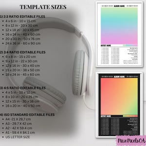 Album Cover Poster Canva Template, Album Poster Canva, Customizable ...