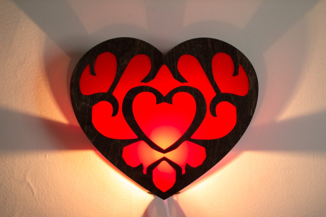 Zelda Heart Container Lamp - Tears of the Kingdom - Etsy