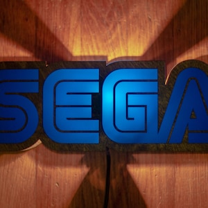 SEGA Lamp - End Table or Wall Mounted - Beautiful Vibrant Acrylic and ...