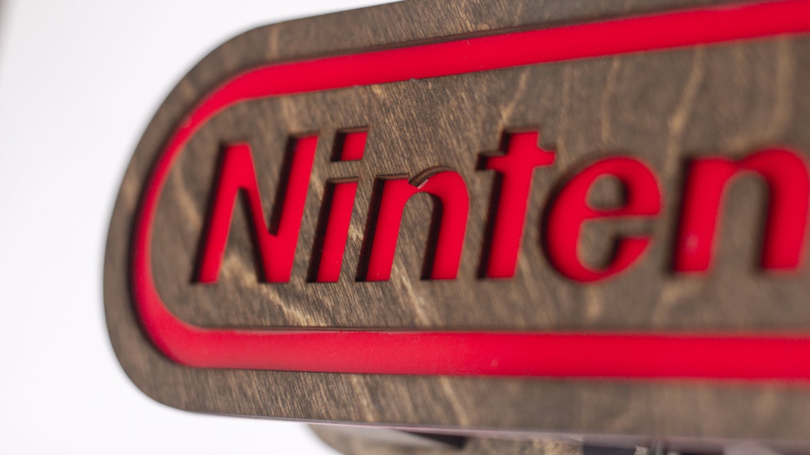 Nintendo Lamp End Table or Wall Mounted Beautiful Vibrant - Etsy