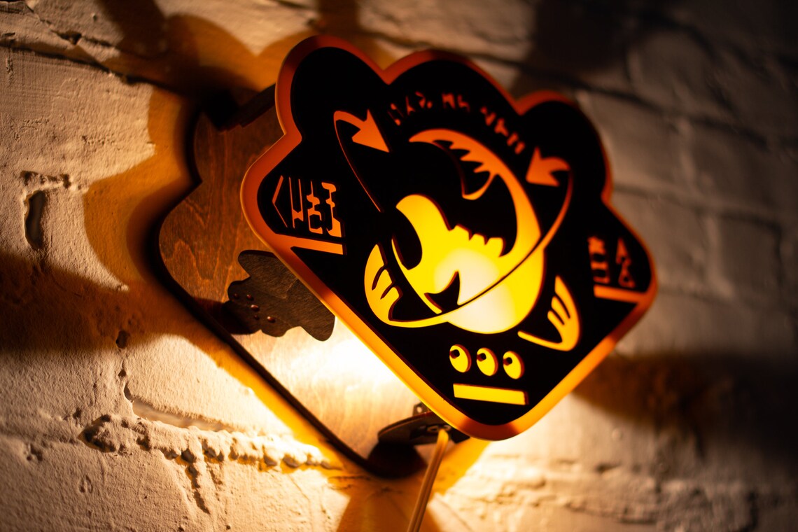 Splatoon Lamp Grizzco Industries Wall Hangable Nintendo - Etsy